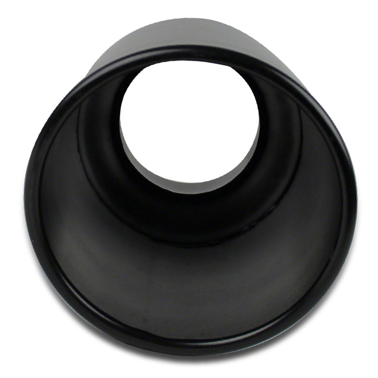 F-150 6-Inch Bolt-On Angled Exhaust Tip; Black (Fits 4-Inch Tailpipe ...