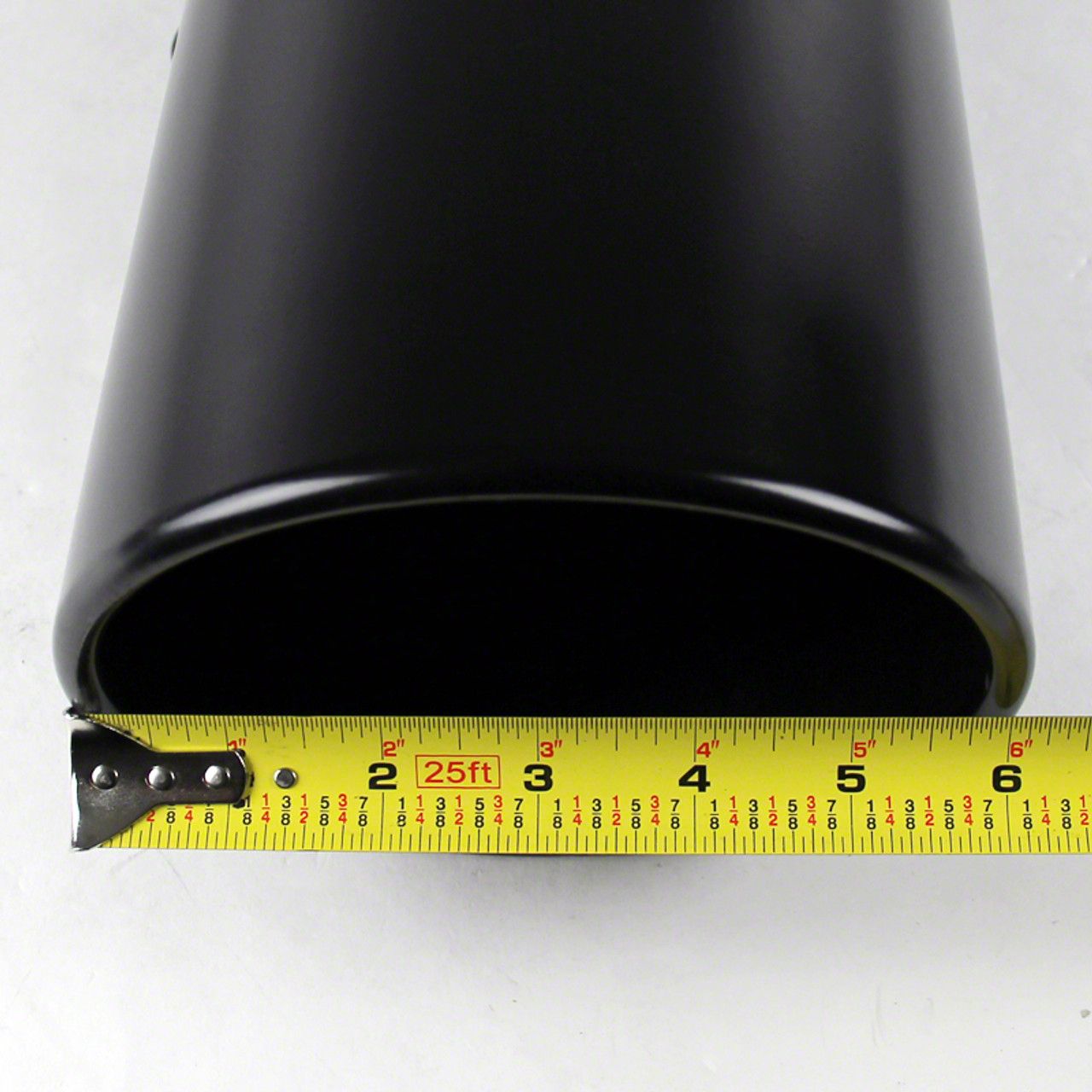 F-150 6-Inch Bolt-On Angled Exhaust Tip; Black (Fits 4-Inch Tailpipe ...