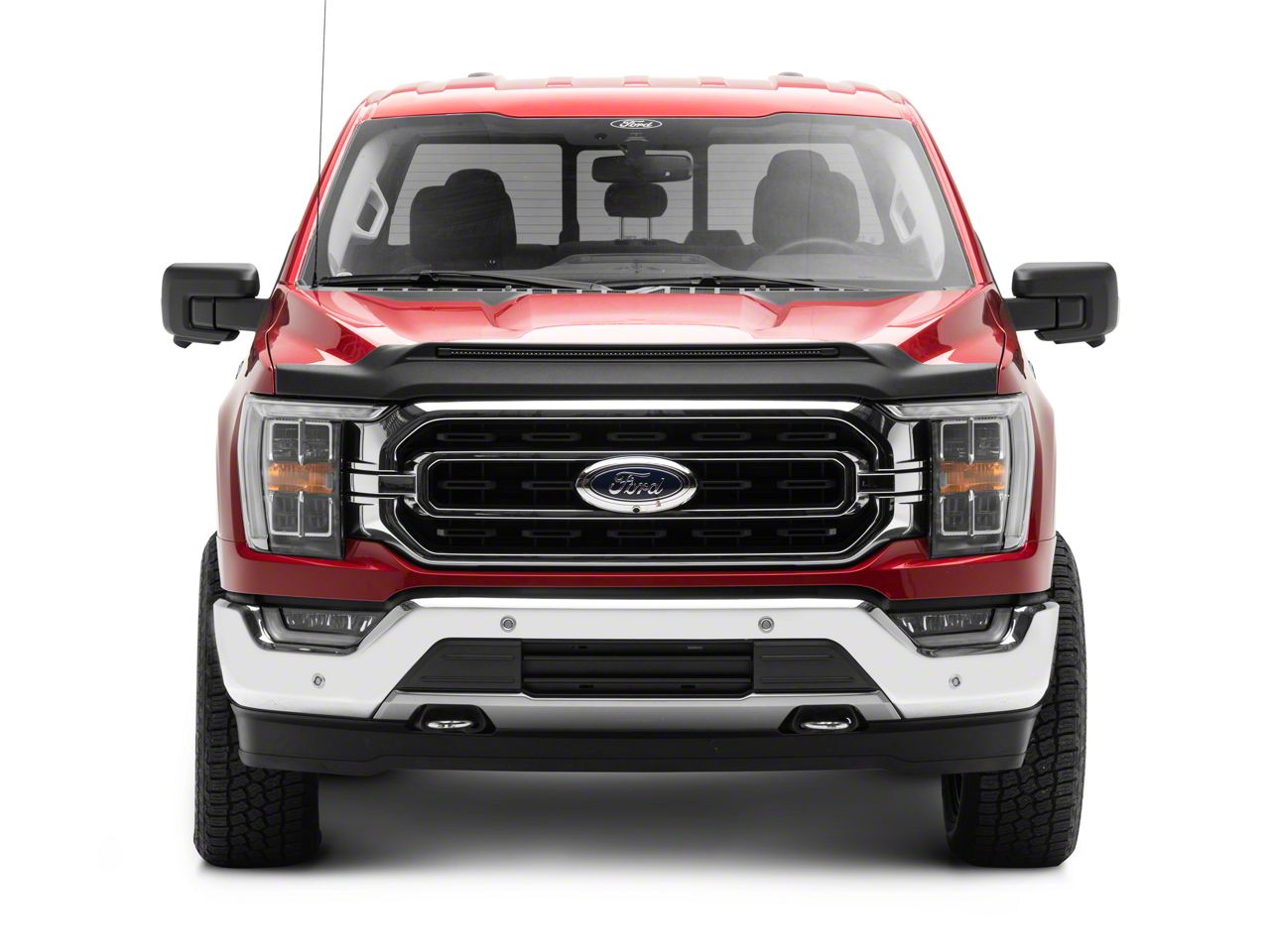 F-150 Aeroskin LightShield Pro Hood Protector; Black (21-25 F-150 ...