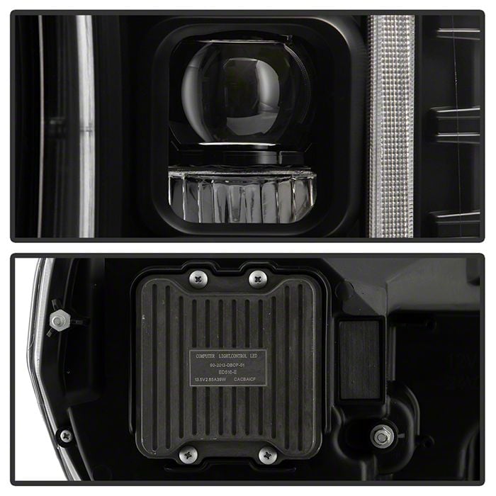F-150 APEX Series High-Power LED Module Headlights; Black Housing ...