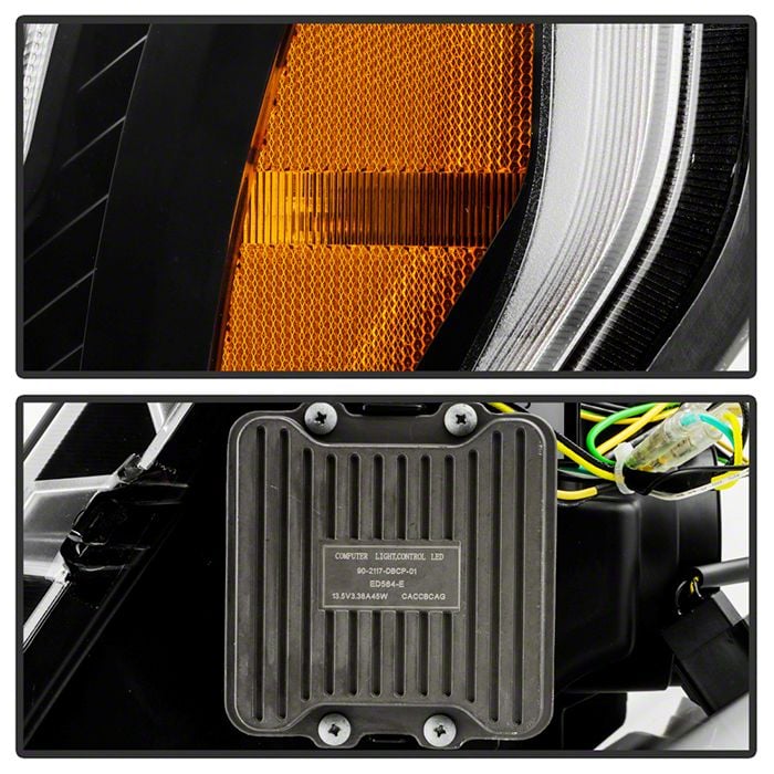 F-150 APEX Series High-Power LED Module Headlights; Black Housing ...