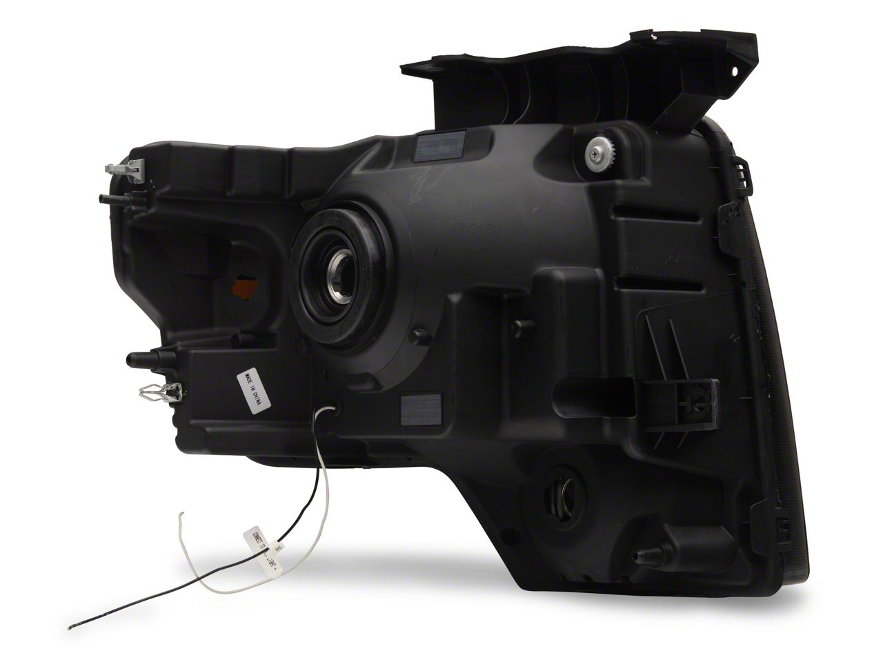 F-150 LED Bar Factory Style Headlights with Amber Reflectors; Black ...