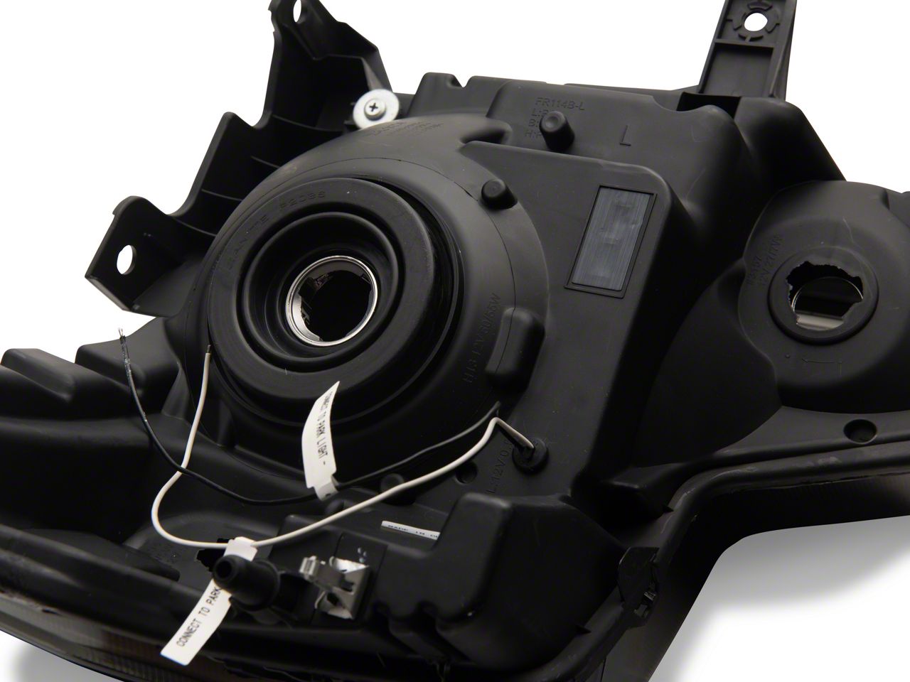 F-150 LED Bar Factory Style Headlights with Amber Reflectors; Black ...