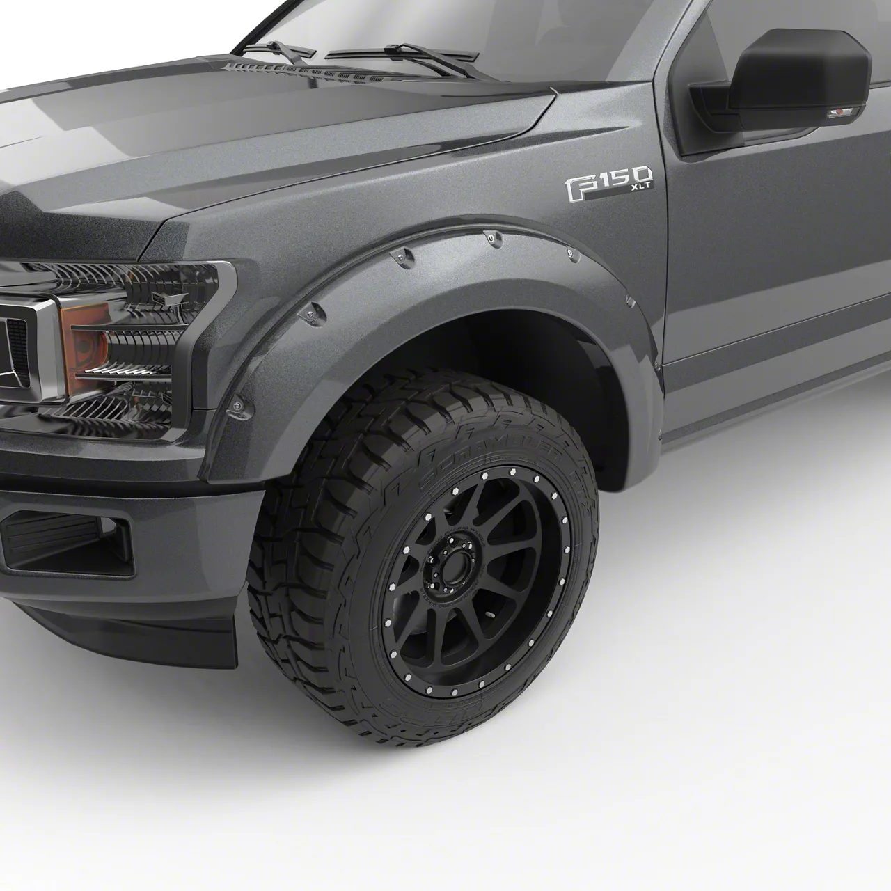 EGR F-150 Bolt-On Style Fender Flares; Magnetic Metallic 793574-J7 (18 ...