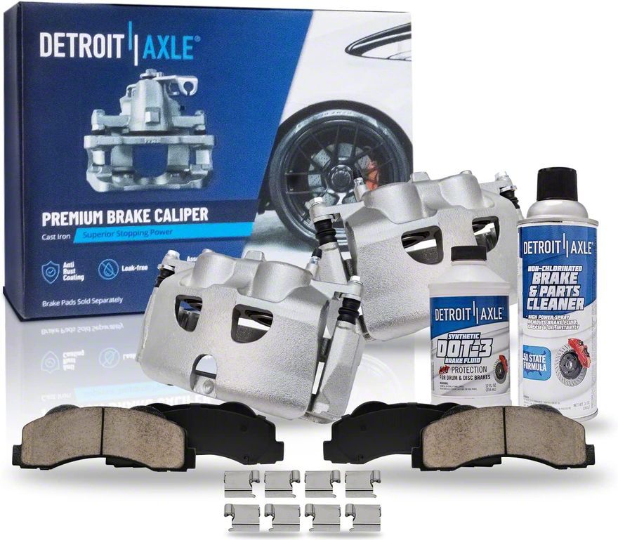 F-150 Brake Calipers with Ceramic Brake Pads, Brake Fluid and Cleaner ...