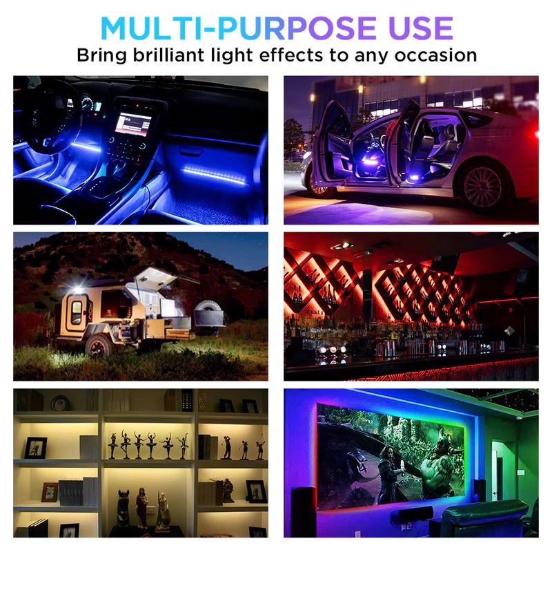 F-150 Celestial Series Double Row RGB LED Interior Light Set with ...
