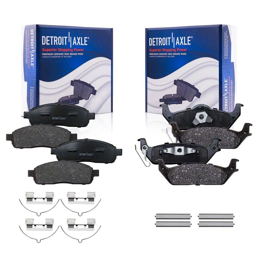 F-150 Ceramic Brake Pads; Front and Rear (2009 F-150) - Free Shipping