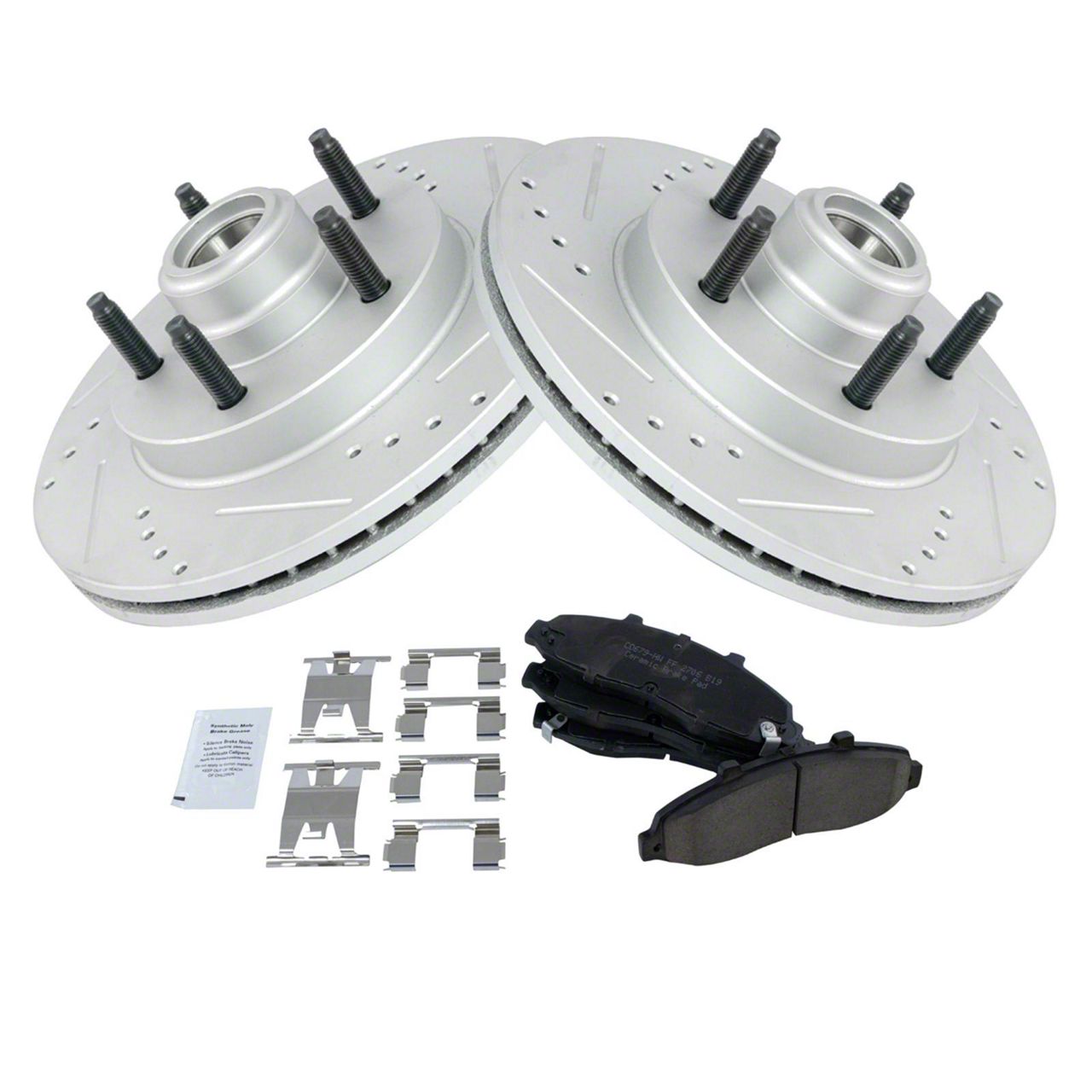 F-150 Ceramic Performance 5-Lug Brake Rotor and Pad Kit; Front (Late 00 ...