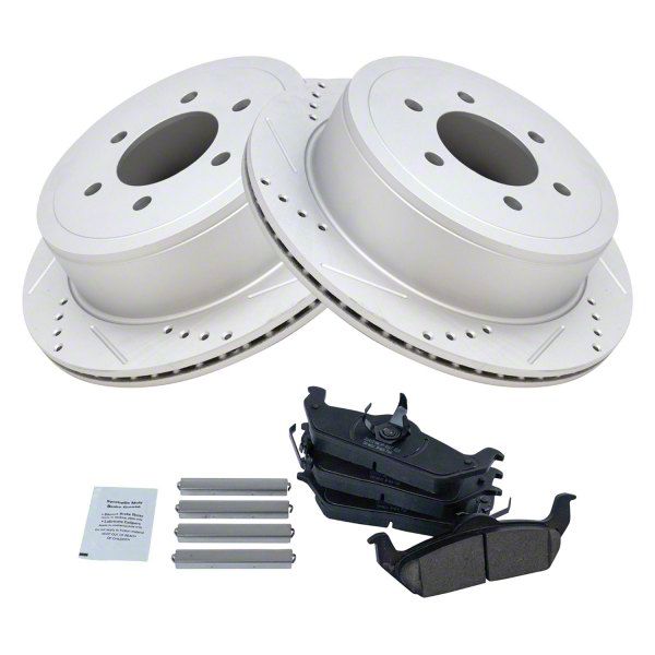 F-150 Ceramic Performance 6-Lug Brake Rotor and Pad Kit; Rear (04-11 F ...