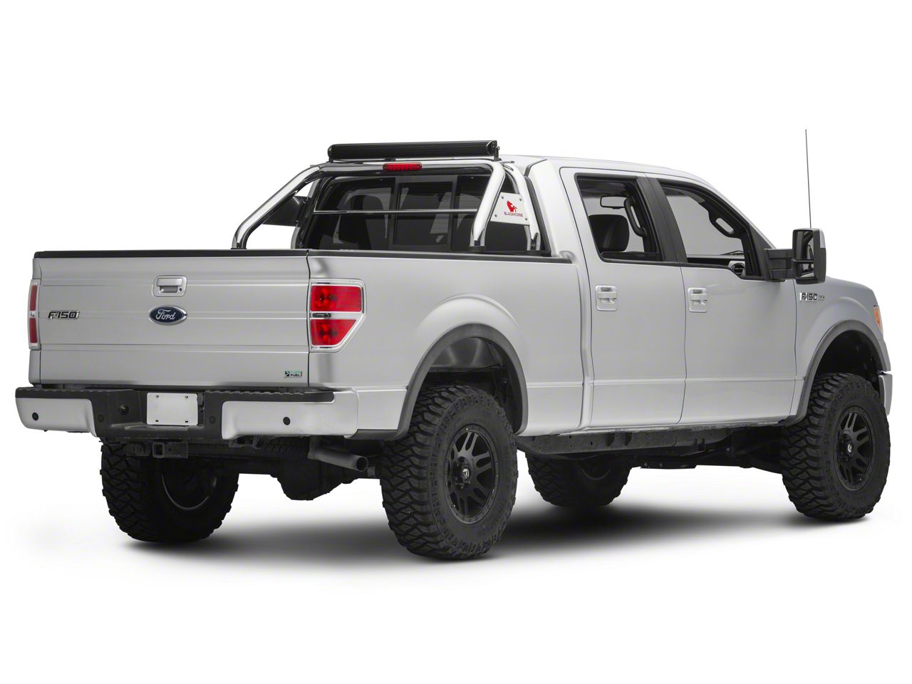 F-150 Classic Roll Bar with 50-Inch LED Light Bar; Stainless Steel (09 ...