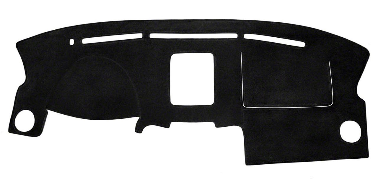 F-150 Custom Fit Dash Cover; Brushed Suede Charcoal (04-05 F-150 Lariat ...