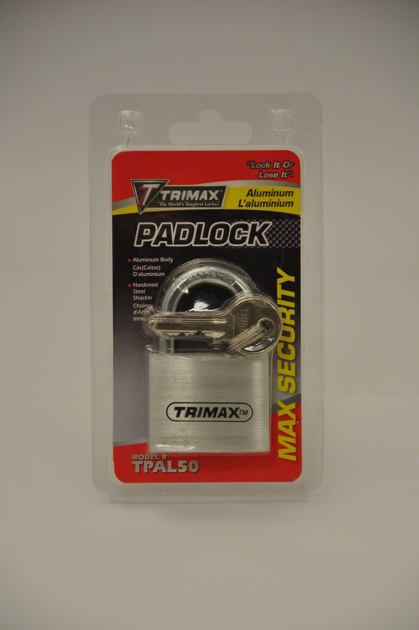 F-150 Dual Locking Solid Aluminum Body Padlock; 50mm x 41mm - Free Shipping