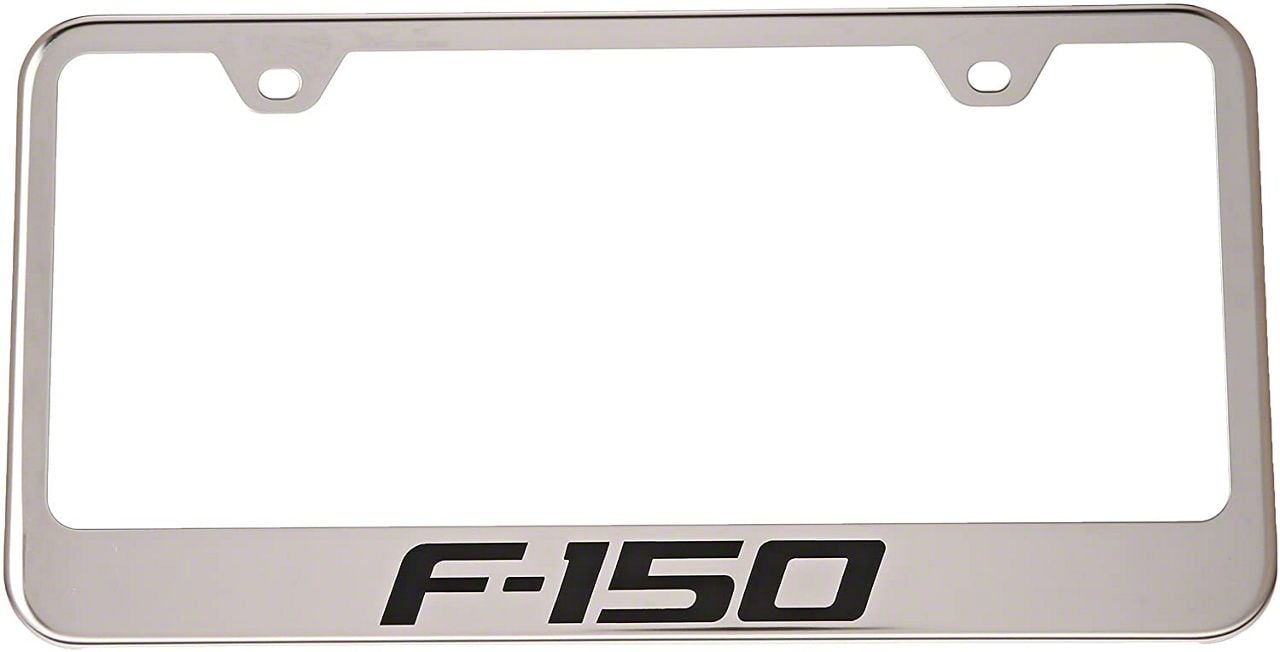 F-150 F-150 License Plate Frame; Chrome (Universal; Some Adaptation May ...