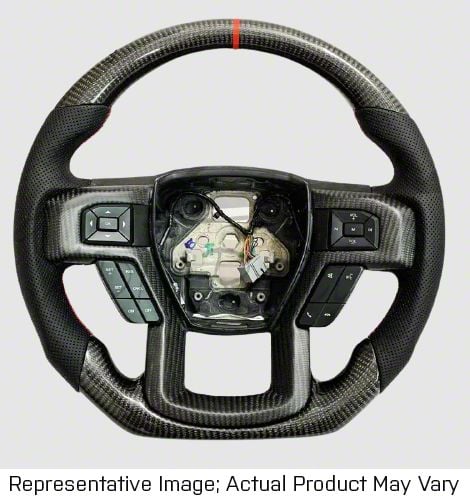 F-150 Forged Carbon Fiber and Alcantara Steering Wheel with Red ...
