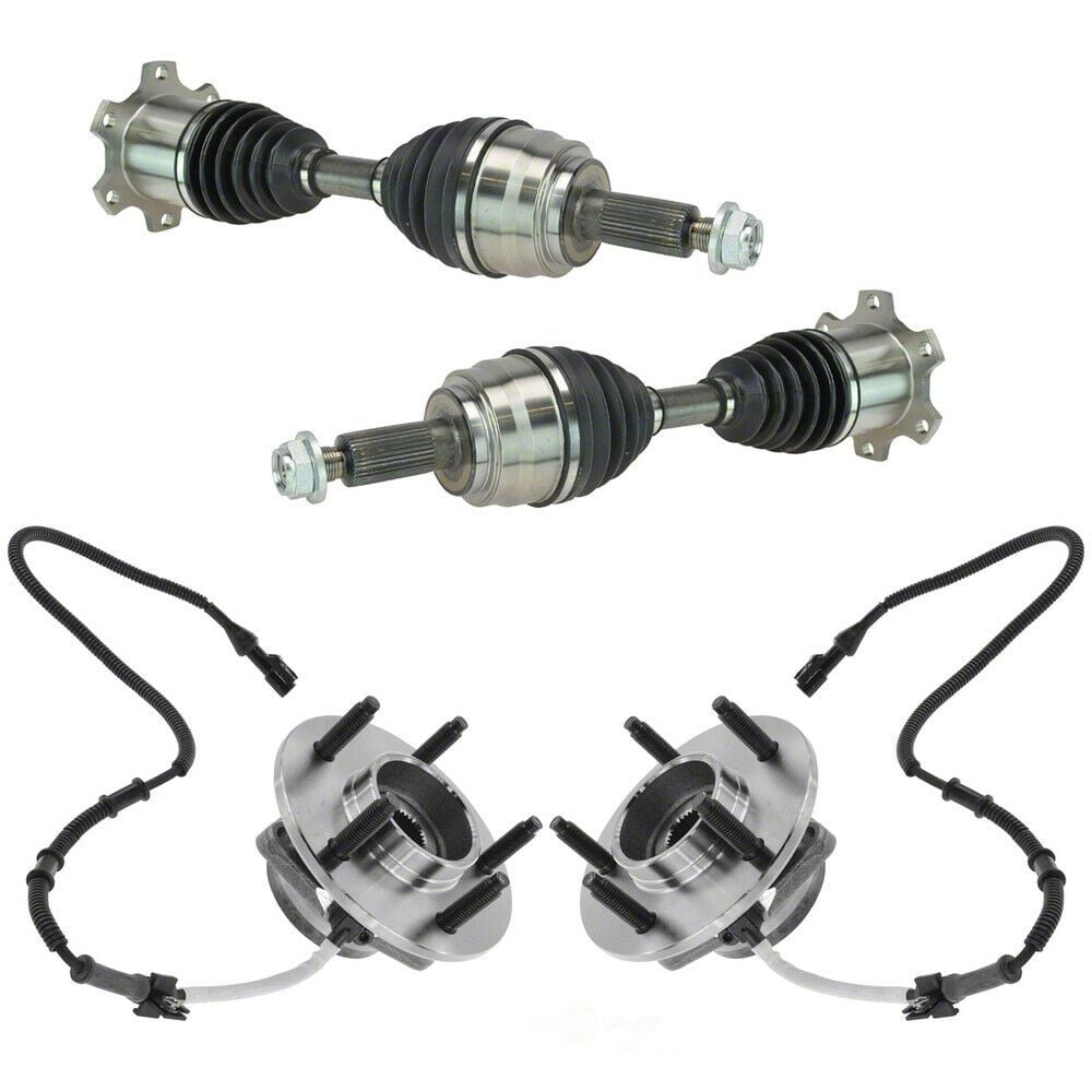 F-150 Front CV Axle Shafts and Hub Assembly Set (00-03 4WD F-150 w/ 4 ...