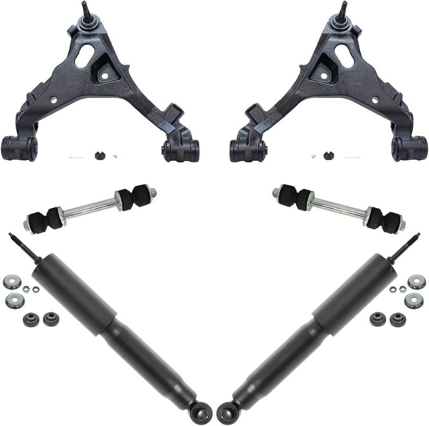 F-150 Front Lower Control Arms with Sway Bar Links and Shocks (97-03 ...