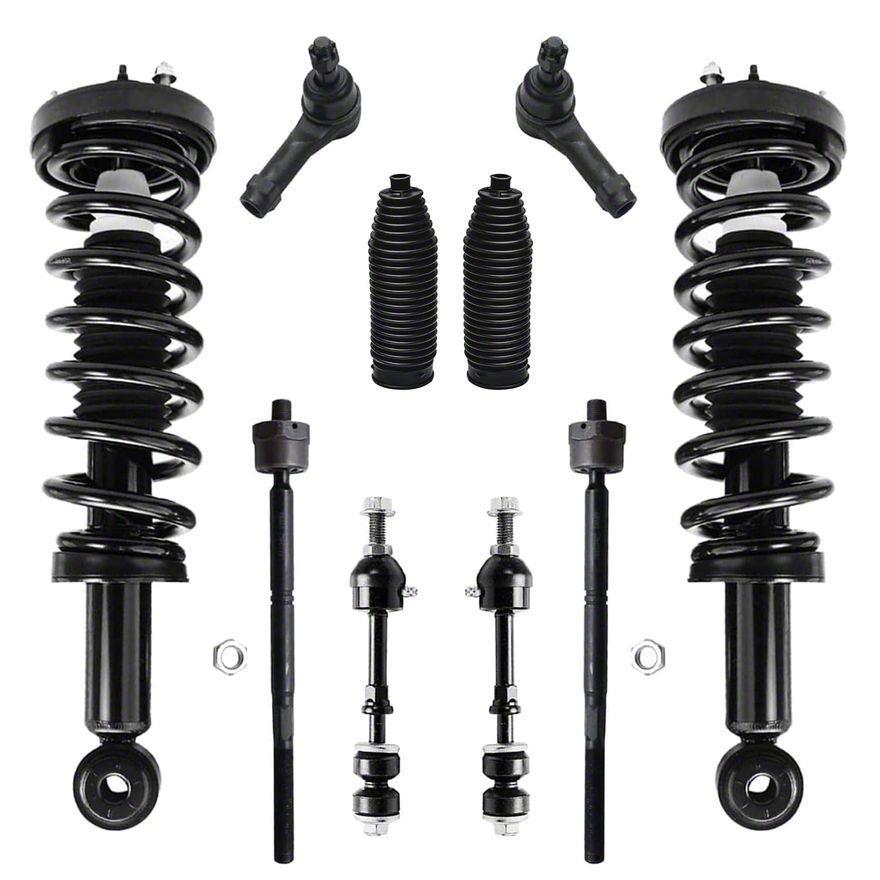 F-150 Front Strut and Spring Assemblies with Sway Bar Links, Tie Rods ...