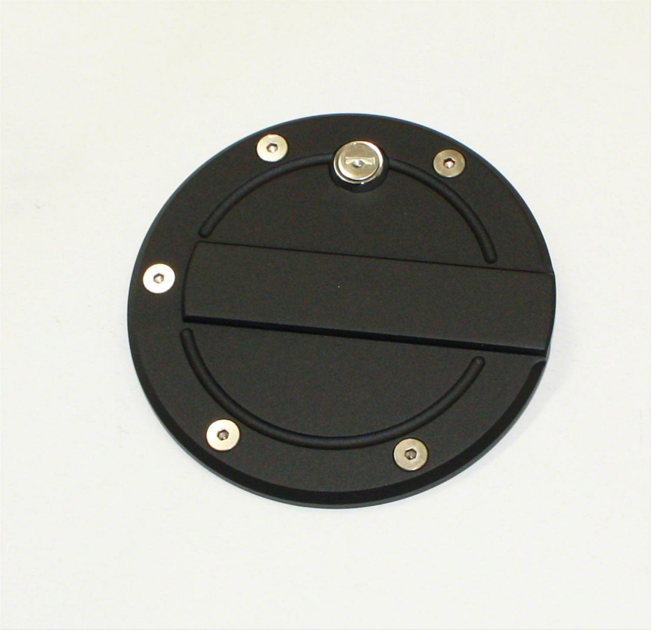 F-150 Race Style Billet Locking Fuel Door; Gloss Black (09-14 F-150 ...