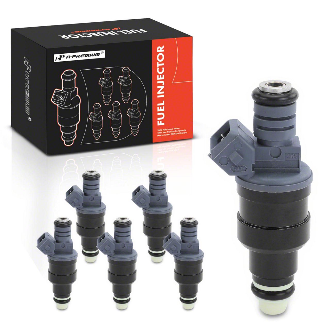 F-150 Fuel Injectors; Set of 6; Black (97-98 4.2L F-150) - Free Shipping