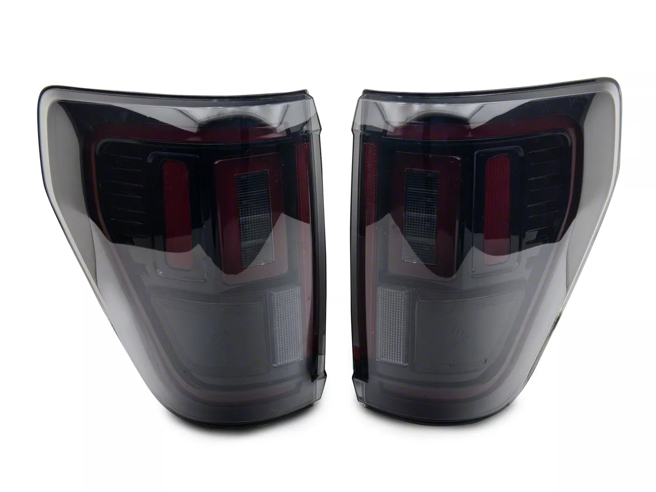 F-150 Full LED Tail Lights with Sequential Turn Signal; Black Housing ...