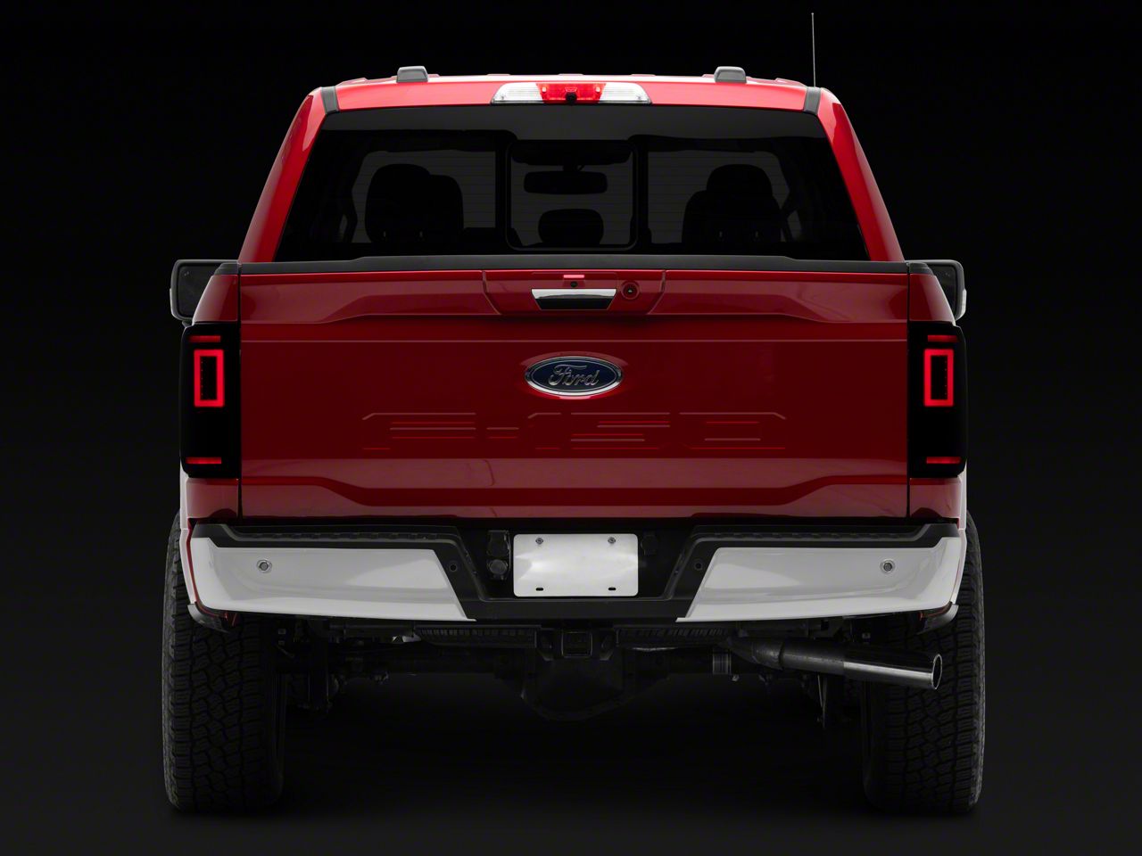 F-150 Full LED Tail Lights with Sequential Turn Signal; Black Housing ...