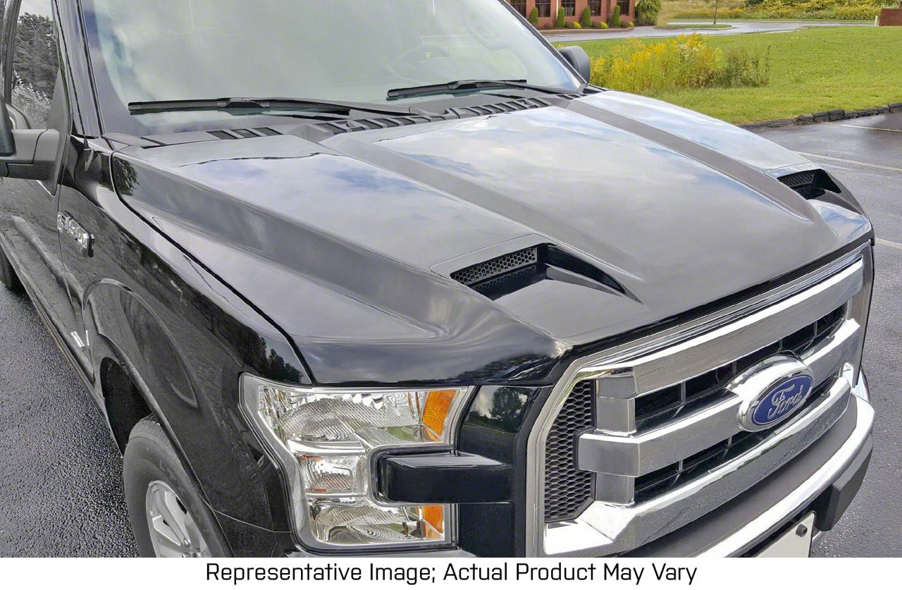 F-150 Functional Ram Air Hood; Blue Lightning (15-20 F-150, Excluding ...
