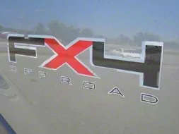 F-150 FX4 Decal; Black/Gray/Red (09-11 F-150)