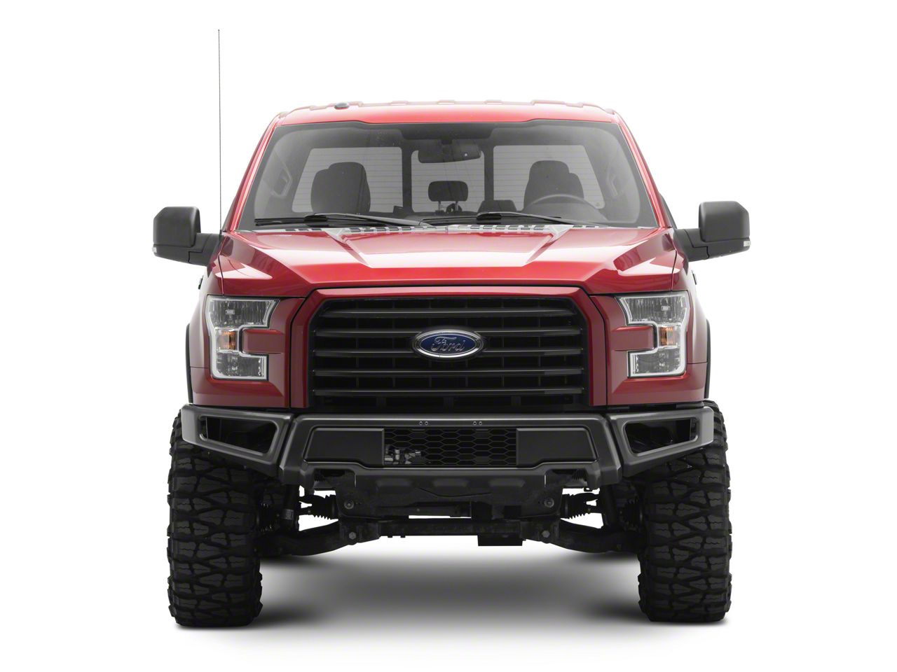 F-150 Raptor Style Front Bumper; Matte Gray (15-17 F-150, Excluding ...
