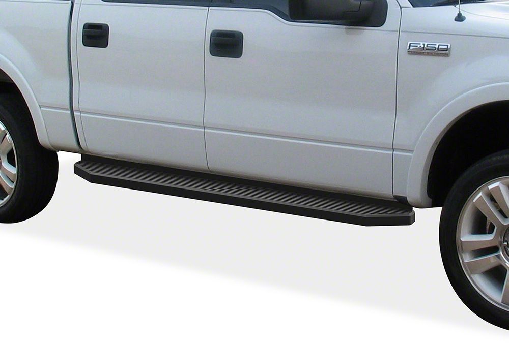 F-150 H-Style Running Boards; Black (04-08 F-150 SuperCrew)