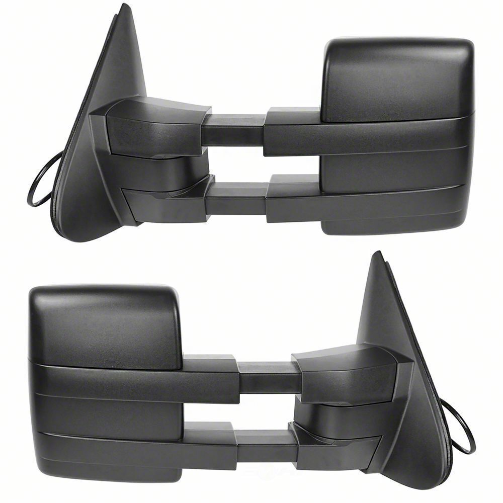 F-150 Heated Manual Towing Mirrors; Textured Black (01-03 F-150 ...