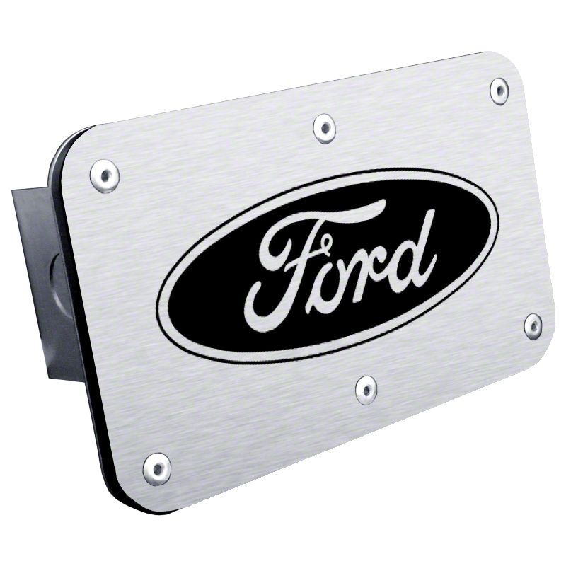 F-150 Ford Class III Hitch Cover; Brushed (Universal; Some Adaptation ...