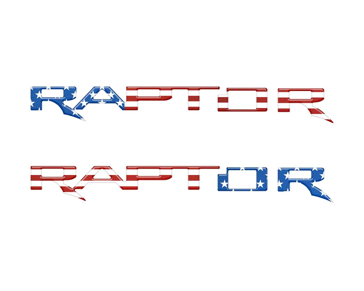 F-150 Hood Cowl Letter Inserts; American Flag (21-25 F-150 Raptor ...