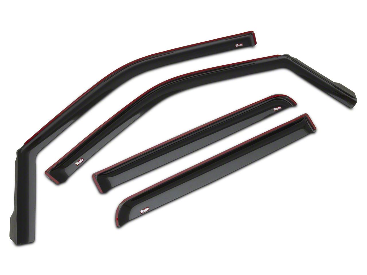 F-150 In-Channel Window Deflectors; Front and Rear; Smoke (15-20 F-150 ...