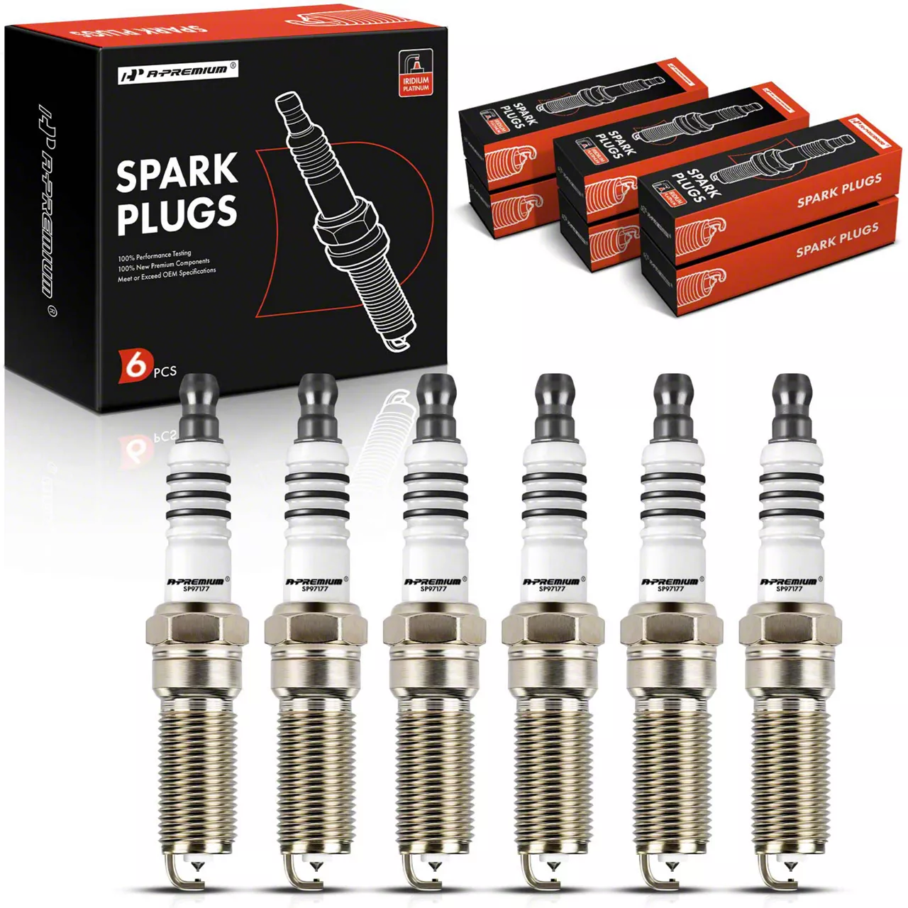 F-150 Iridium and Platinum Spark Plugs; Set of 6 (11-19 3.5L EcoBoost F ...