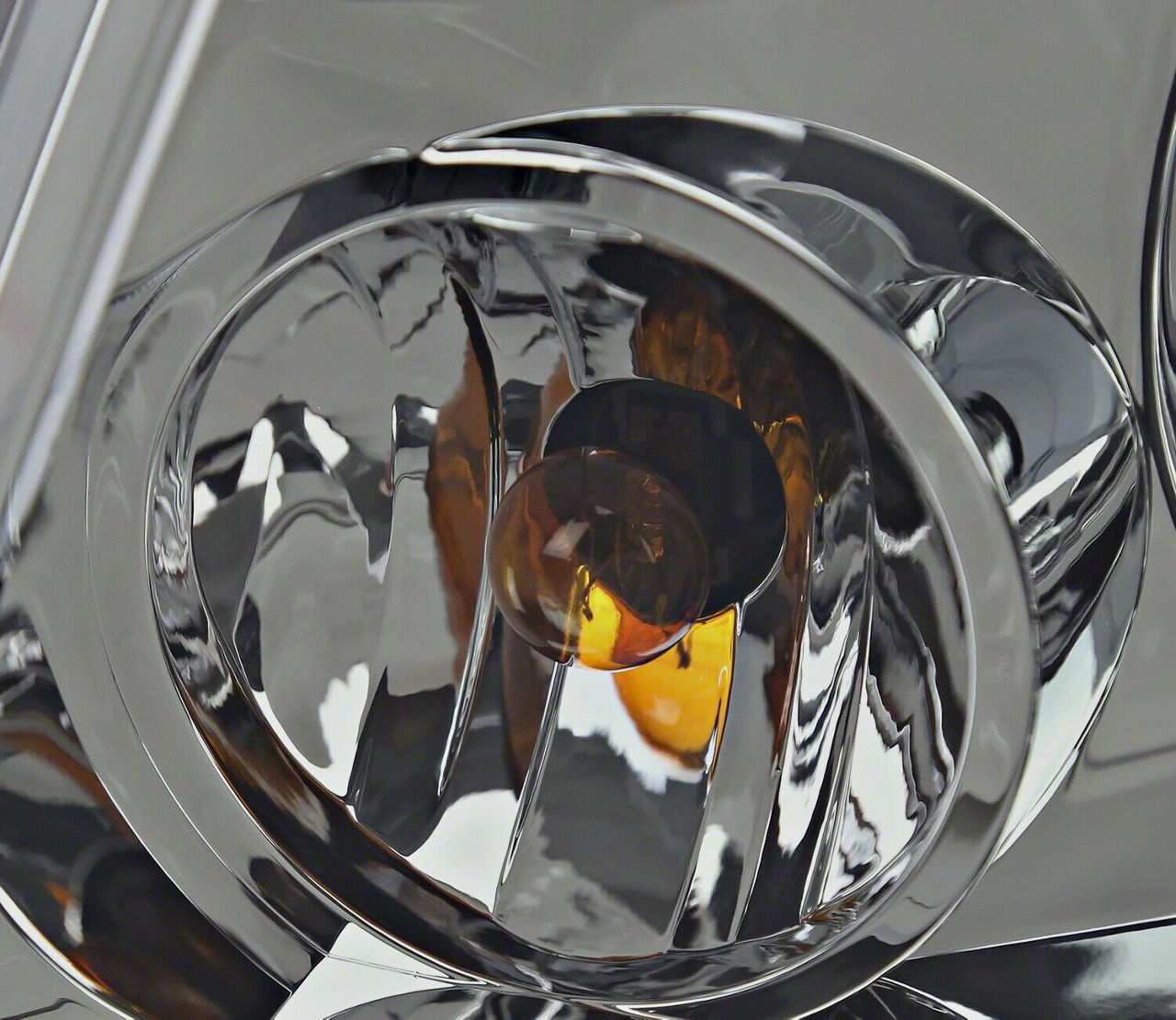 F-150 LED Bar Projector Style Headlights; Chrome Housing; Clear Lens ...