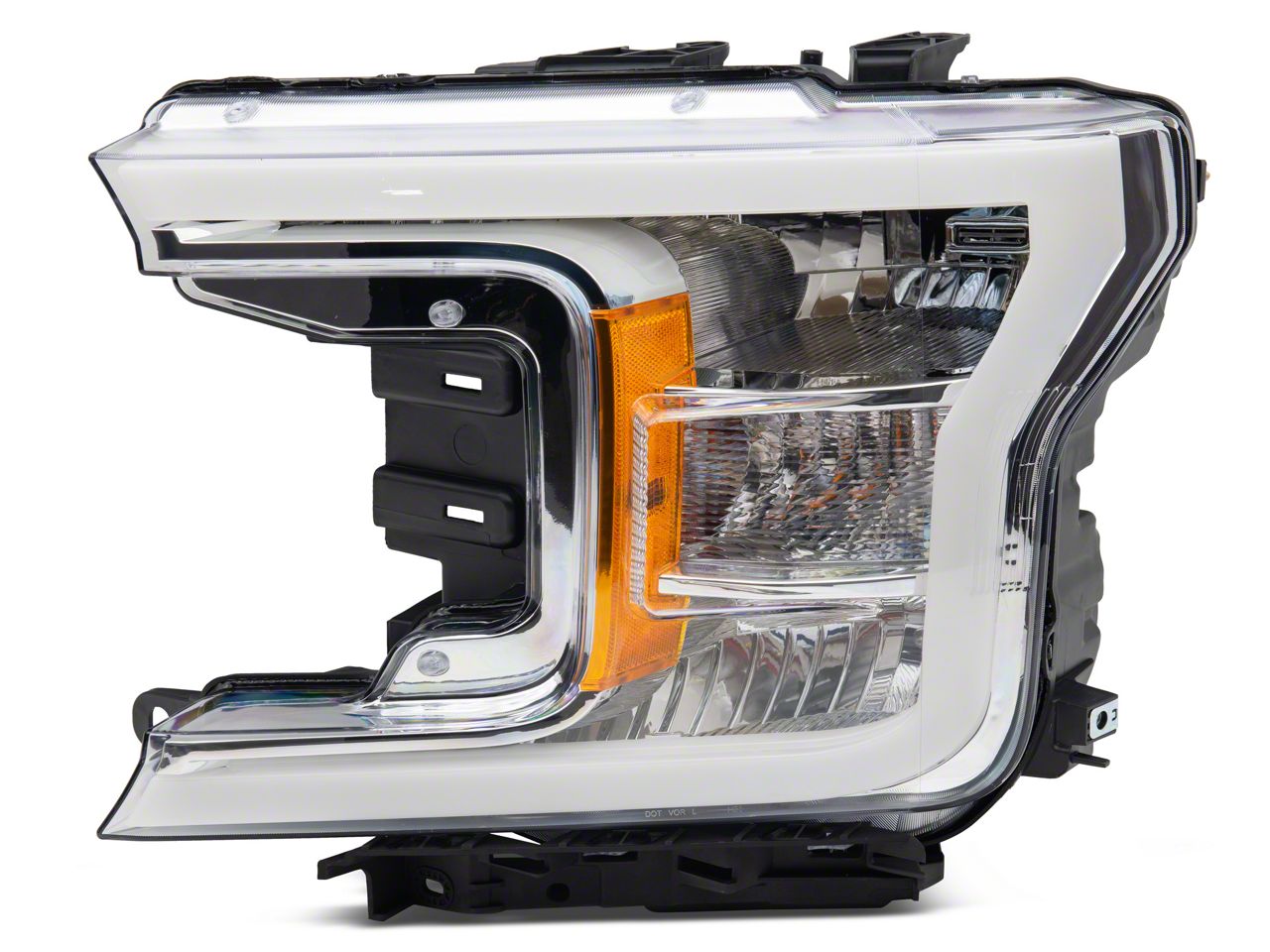 F-150 LED DRL Halogen Headlights; Chrome Housing; Clear Lens (18-20 F ...
