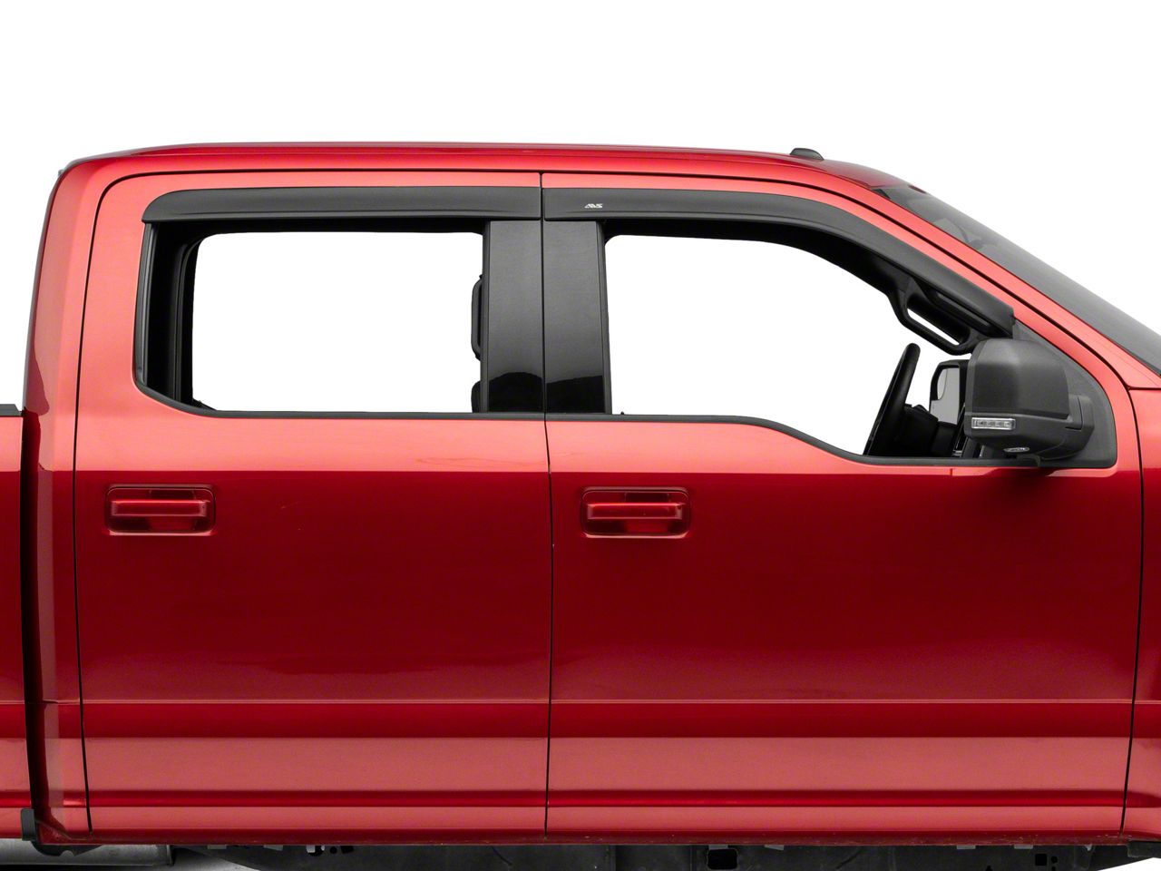 F-150 Low Profile Ventvisor Window Deflectors; Front; Matte Black (15 ...