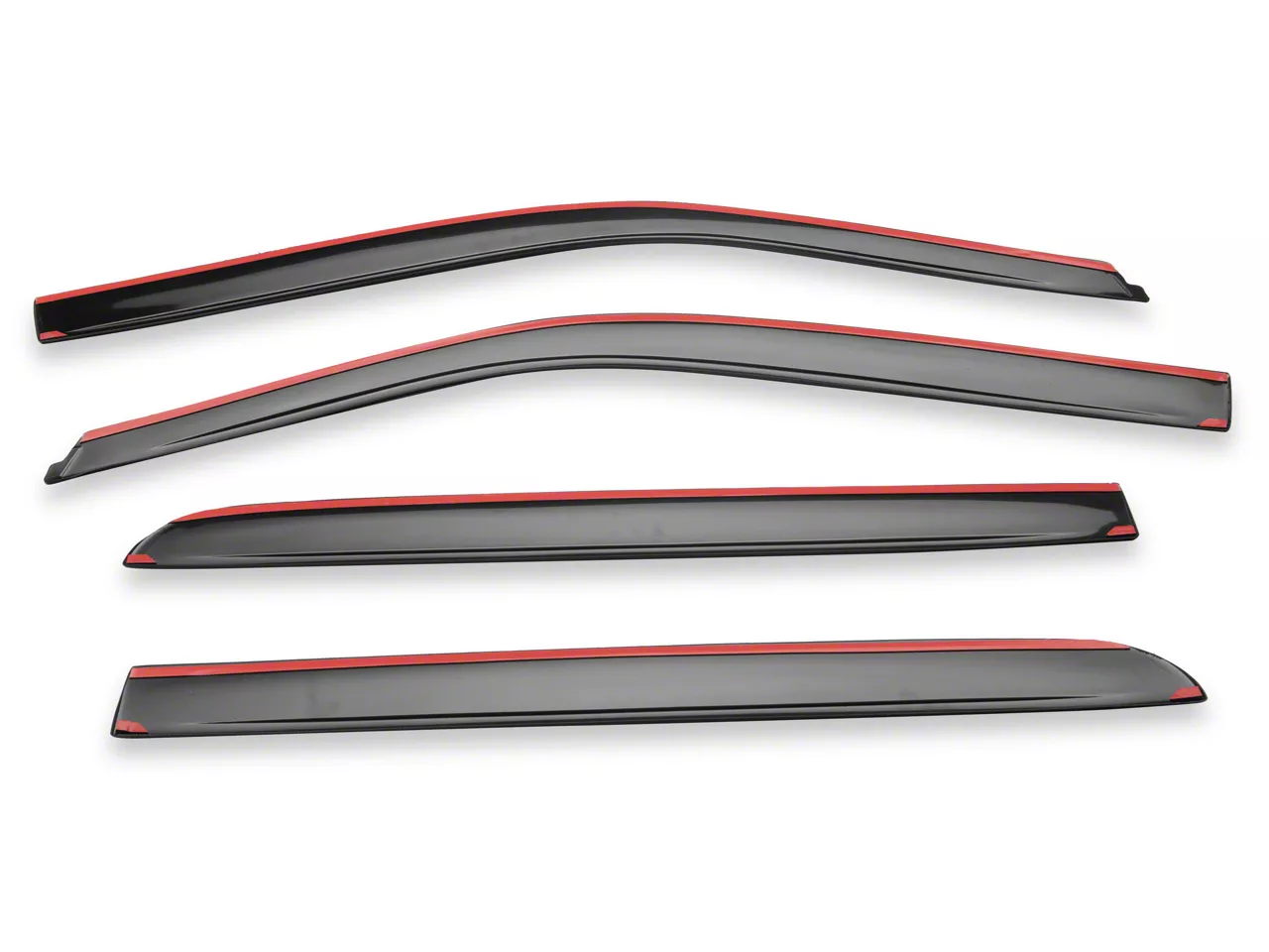 F-150 Low Profile Ventvisor Window Deflectors; Front and Rear; Matte ...