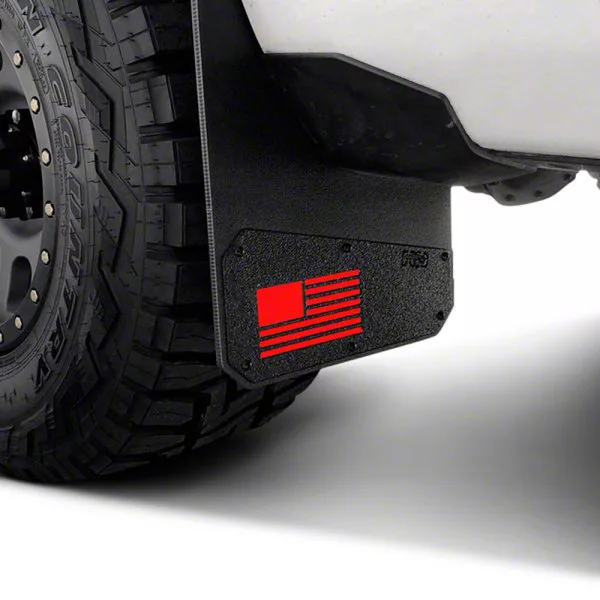 F-150 Merica Mud Flaps; Front; Red (15-20 F-150, Excluding Raptor ...
