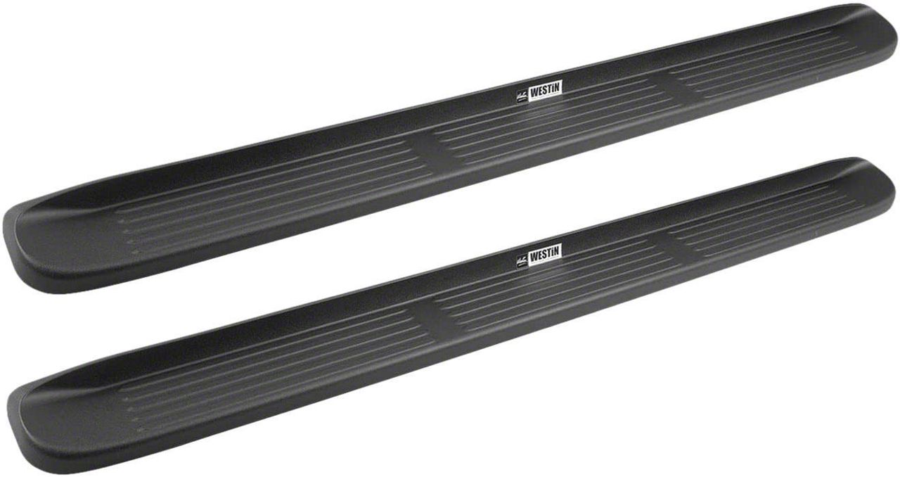 F-150 Molded Unlighted Running Boards; Black (09-14 F-150 SuperCrew ...