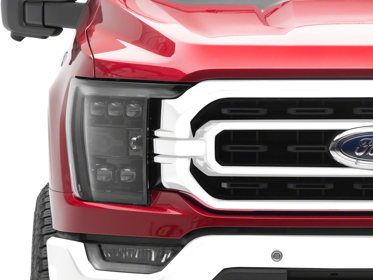 AlphaRex F-150 NOVA-Series LED Projector Headlights; Alpha Black ...