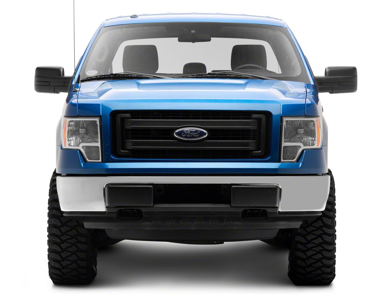 F-150 OEM Style Front Bumper without Fog Light Holes; Chrome (09-14 F ...