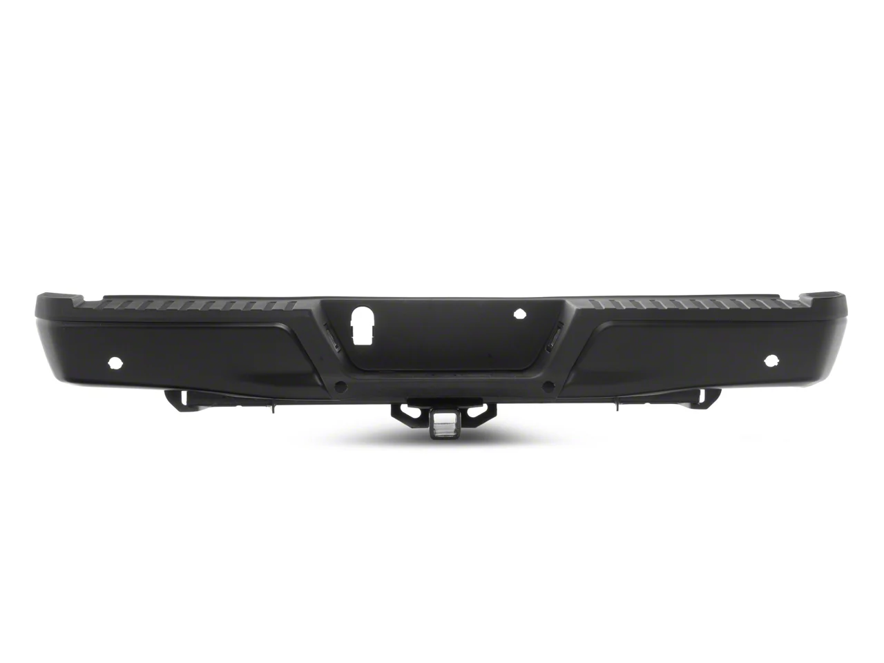 F-150 OEM Style Rear Bumper; Pre-Drilled for Backup Sensors; Black (15 ...