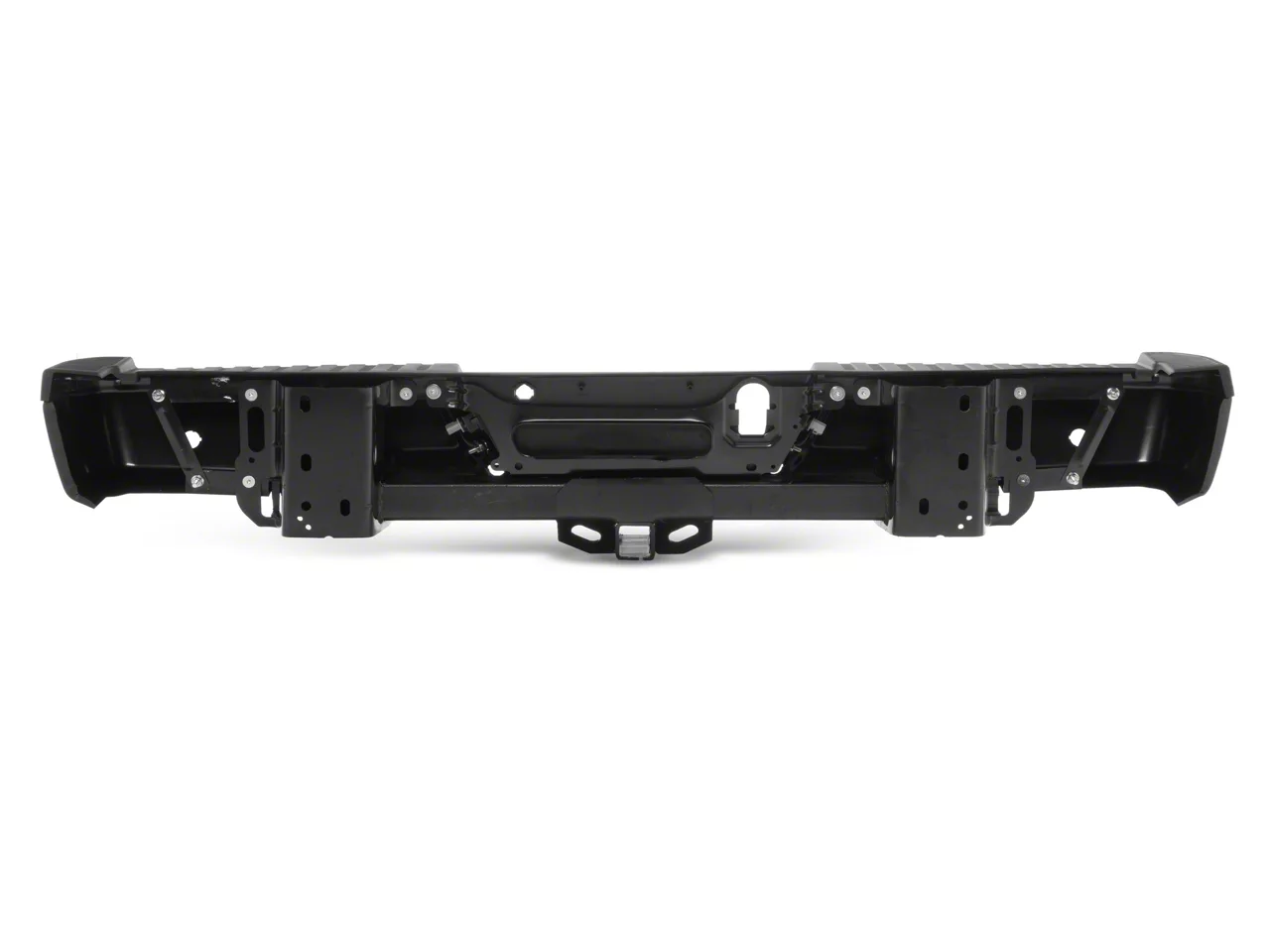 F-150 OEM Style Rear Bumper; Pre-Drilled for Backup Sensors; Black (15 ...