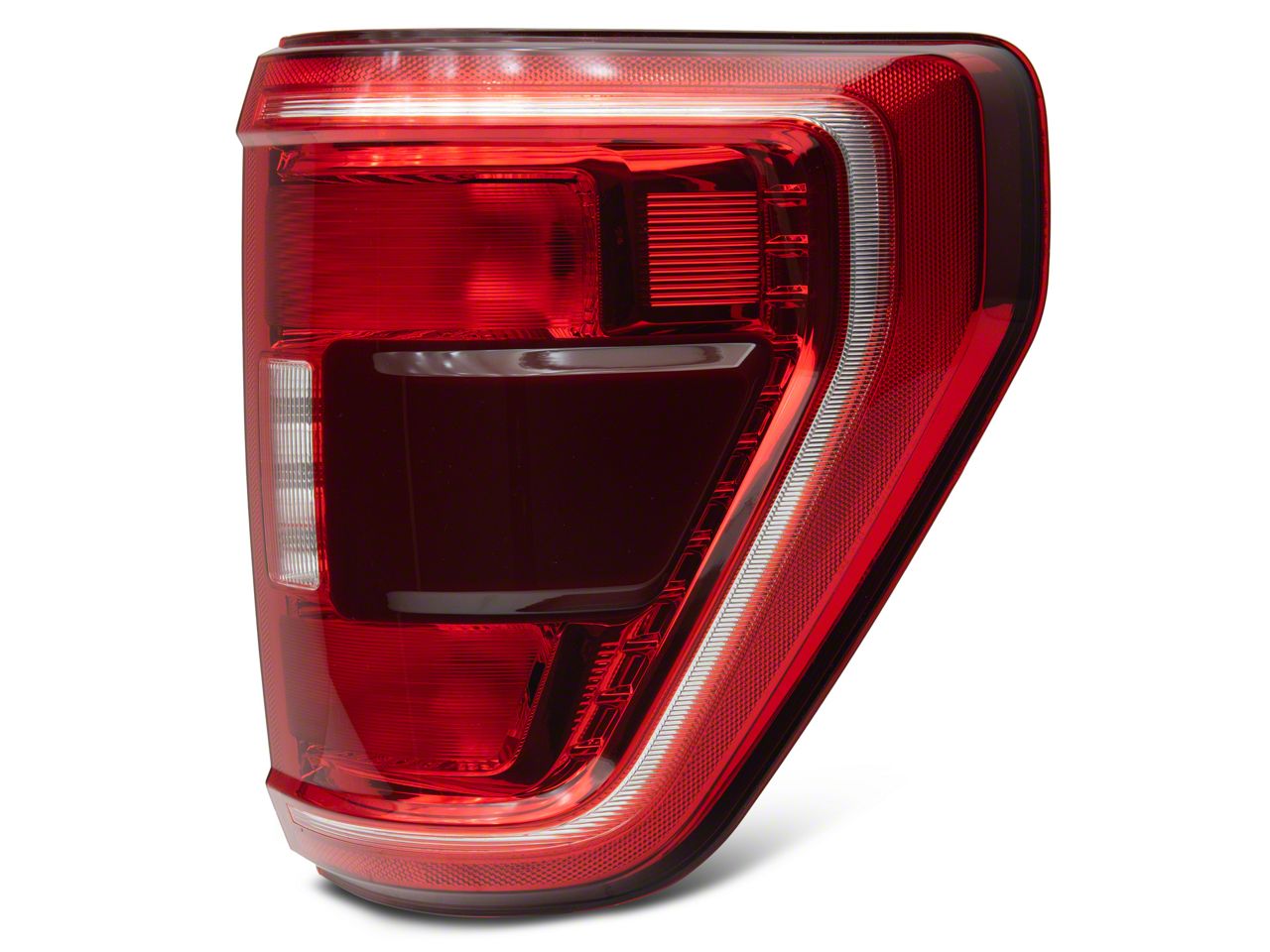 F-150 OEM Style Tail Light; Chrome Housing; Red/Clear Lens; Passenger ...