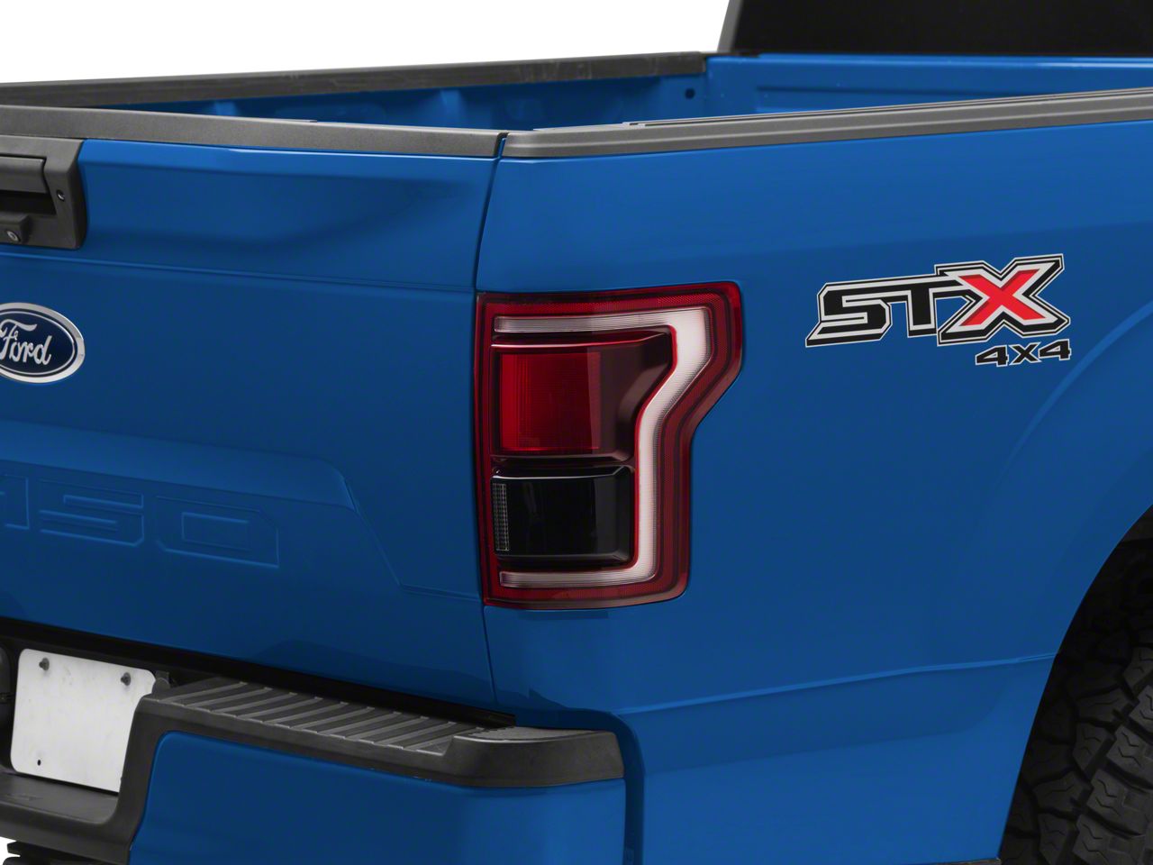 F-150 Raptor BSD Style LED Tail Lights; Chrome Housing; Red Smoked Lens ...