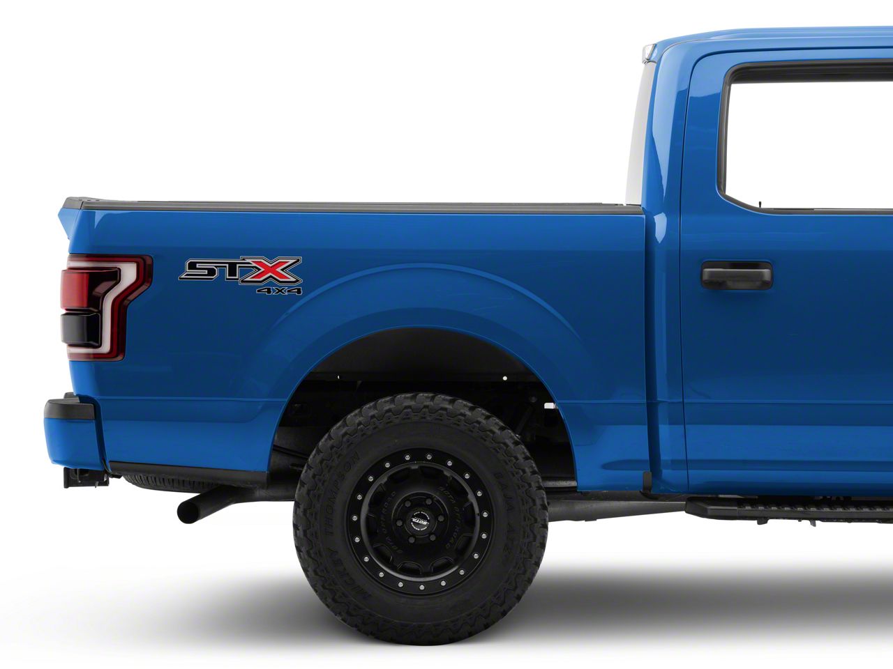 F-150 Raptor BSD Style LED Tail Lights; Chrome Housing; Red Smoked Lens ...