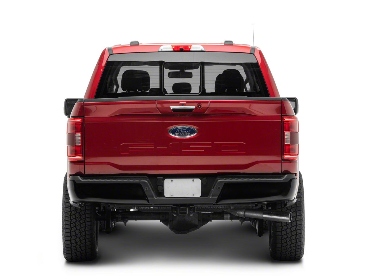 F-150 Rear Bumper Cover; Gloss Black (21-25 F-150, Excluding Raptor ...