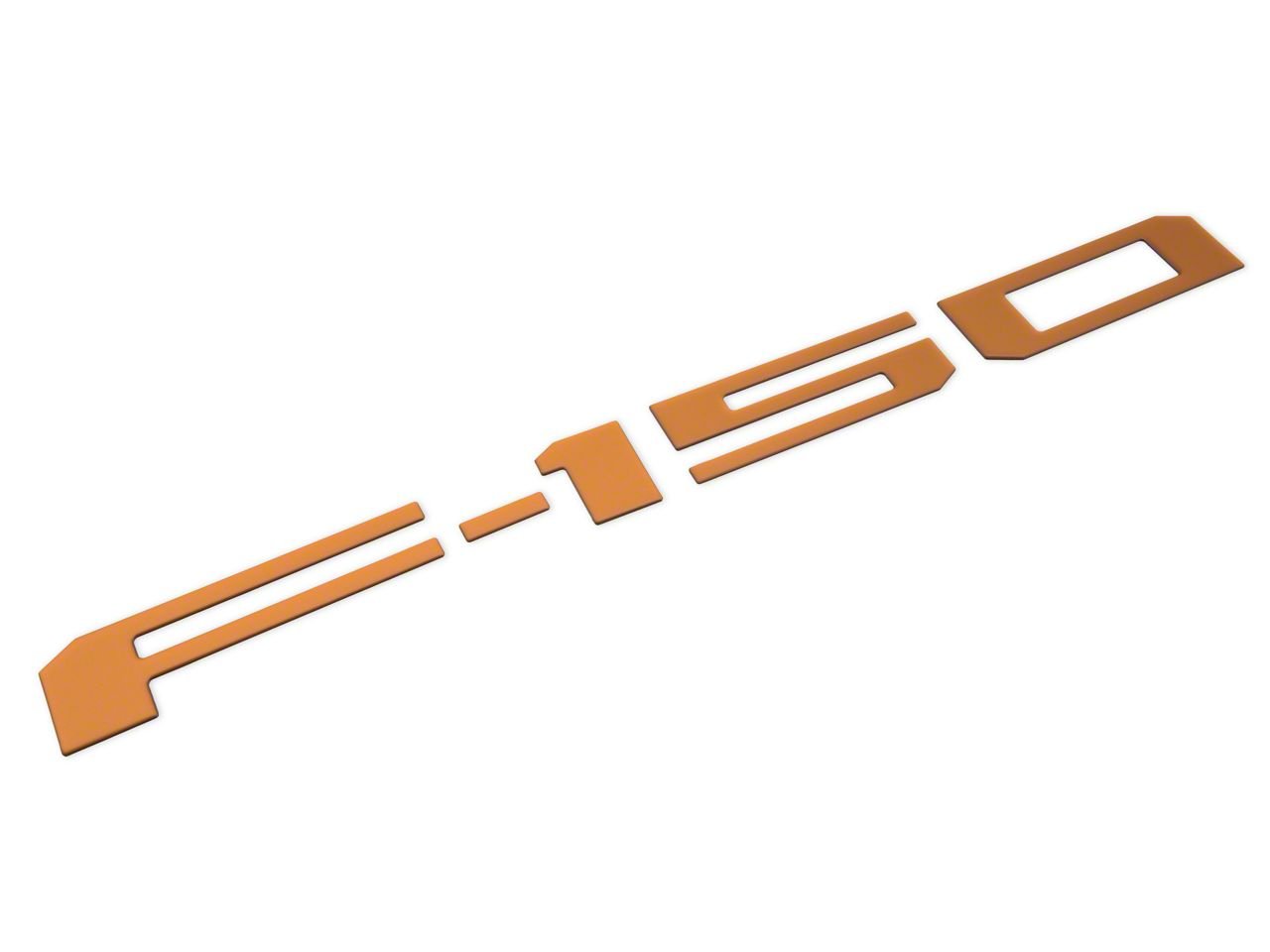 F-150 Rear Tailgate Letter Inserts; Tremor Orange (21-24 F-150 w/o ...