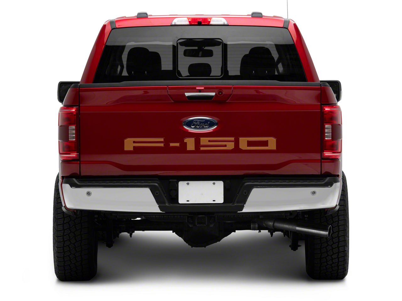 F-150 Rear Tailgate Letter Inserts; Tremor Orange (21-24 F-150 w/o ...